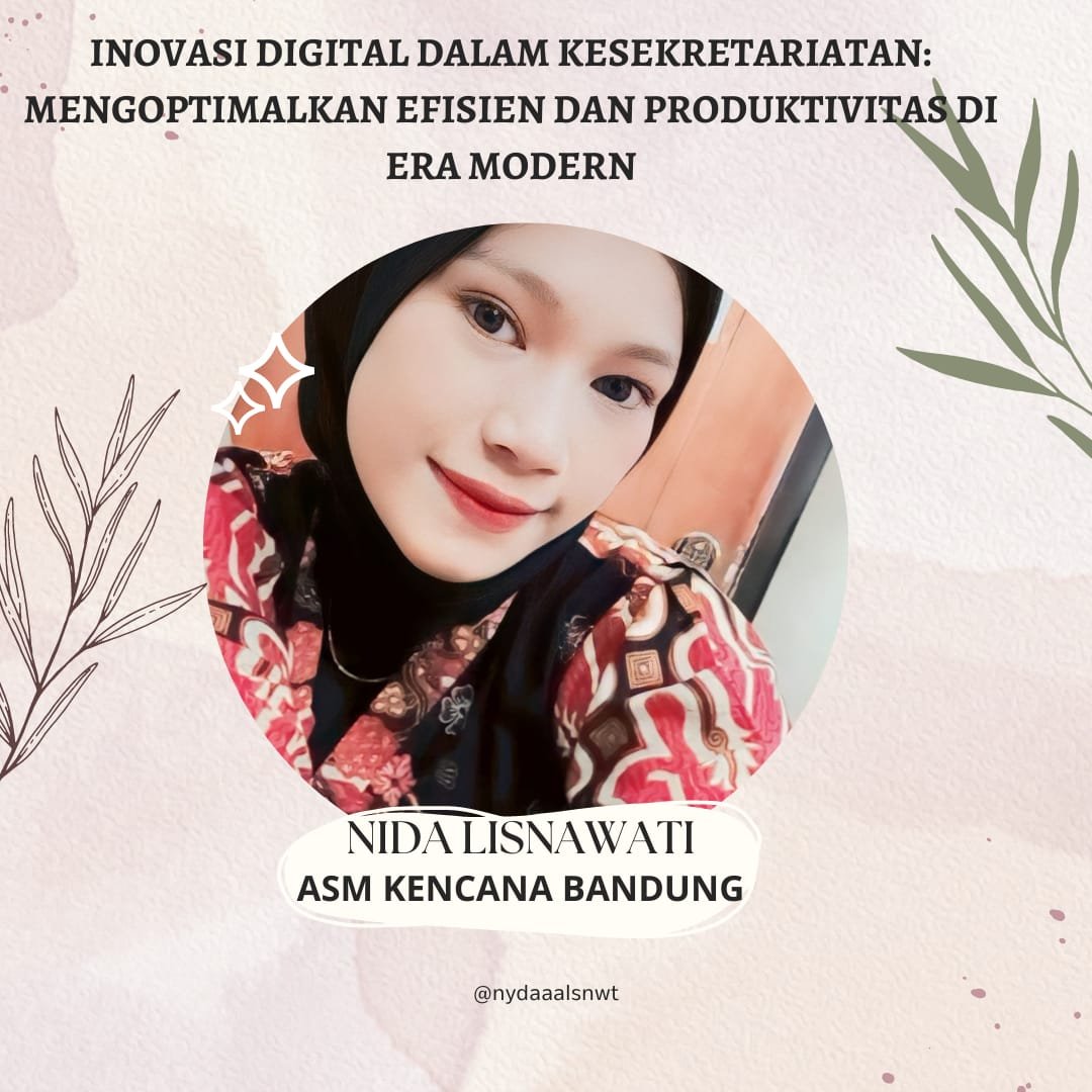 "Inovasi Digital dalam Kesekretariatan: Mengoptimalkan Efisiensi dan Produktivitas di Era Modern ...